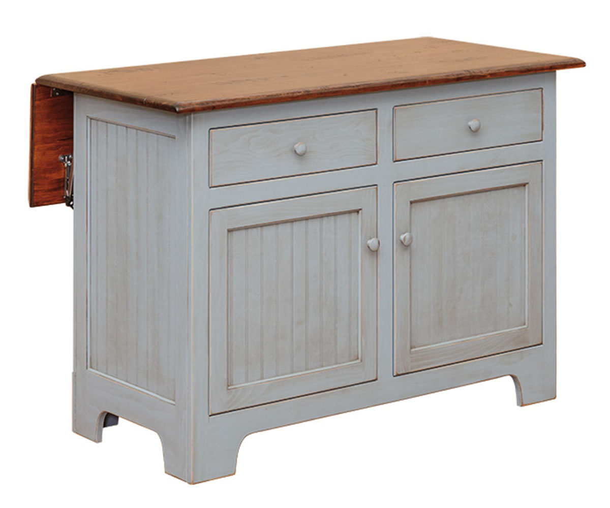 52" Kitchen Island - Cut Out Base | Amish Custom Furniture ...